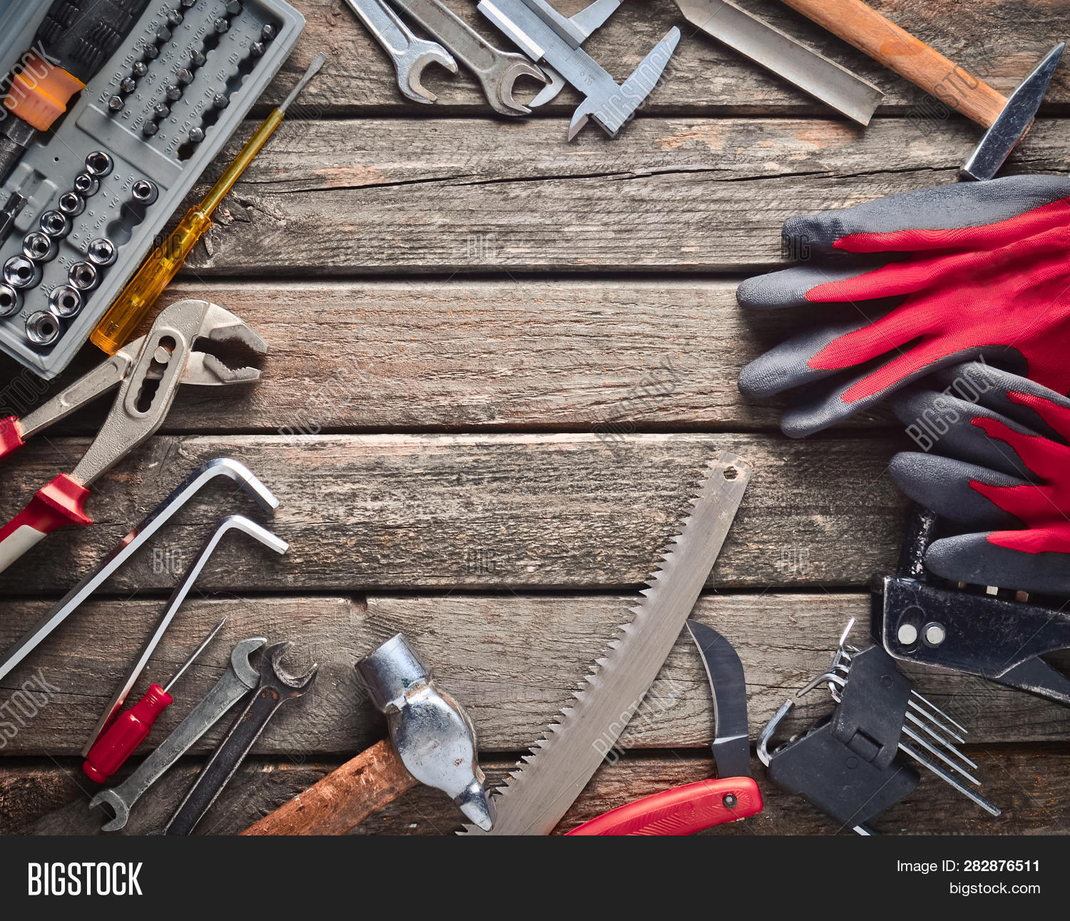 Working Tool On Wooden Image & Photo (Free Trial) | Bigstock