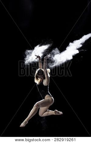 Girl Dancing Flour On Image & Photo (Free Trial) | Bigstock