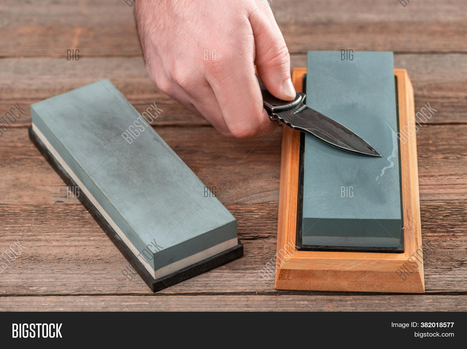 Man Using Whetstone Image & Photo (Free Trial) | Bigstock
