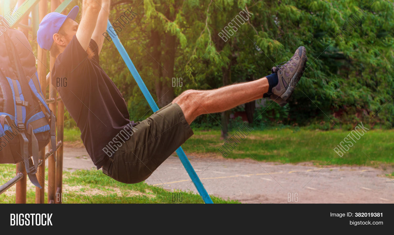 Athlete Doing Pull- On Image & Photo (Free Trial) | Bigstock