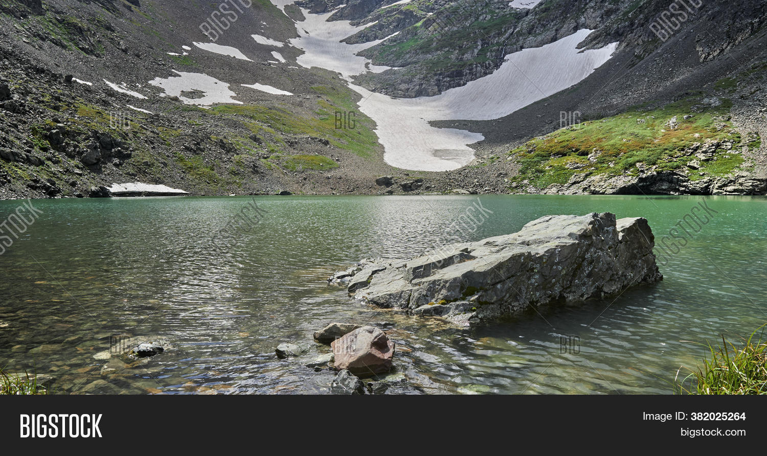 Blue Alpine Lake Image & Photo (Free Trial) | Bigstock