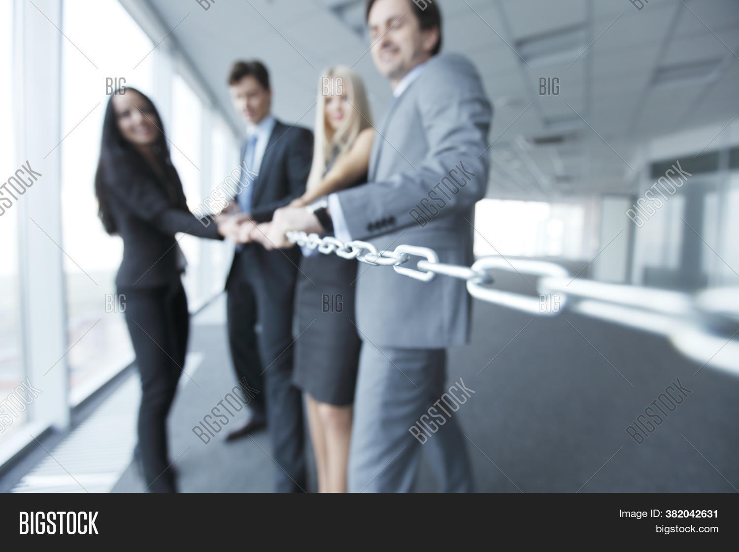 Businessmen Pulling Image & Photo (Free Trial) | Bigstock