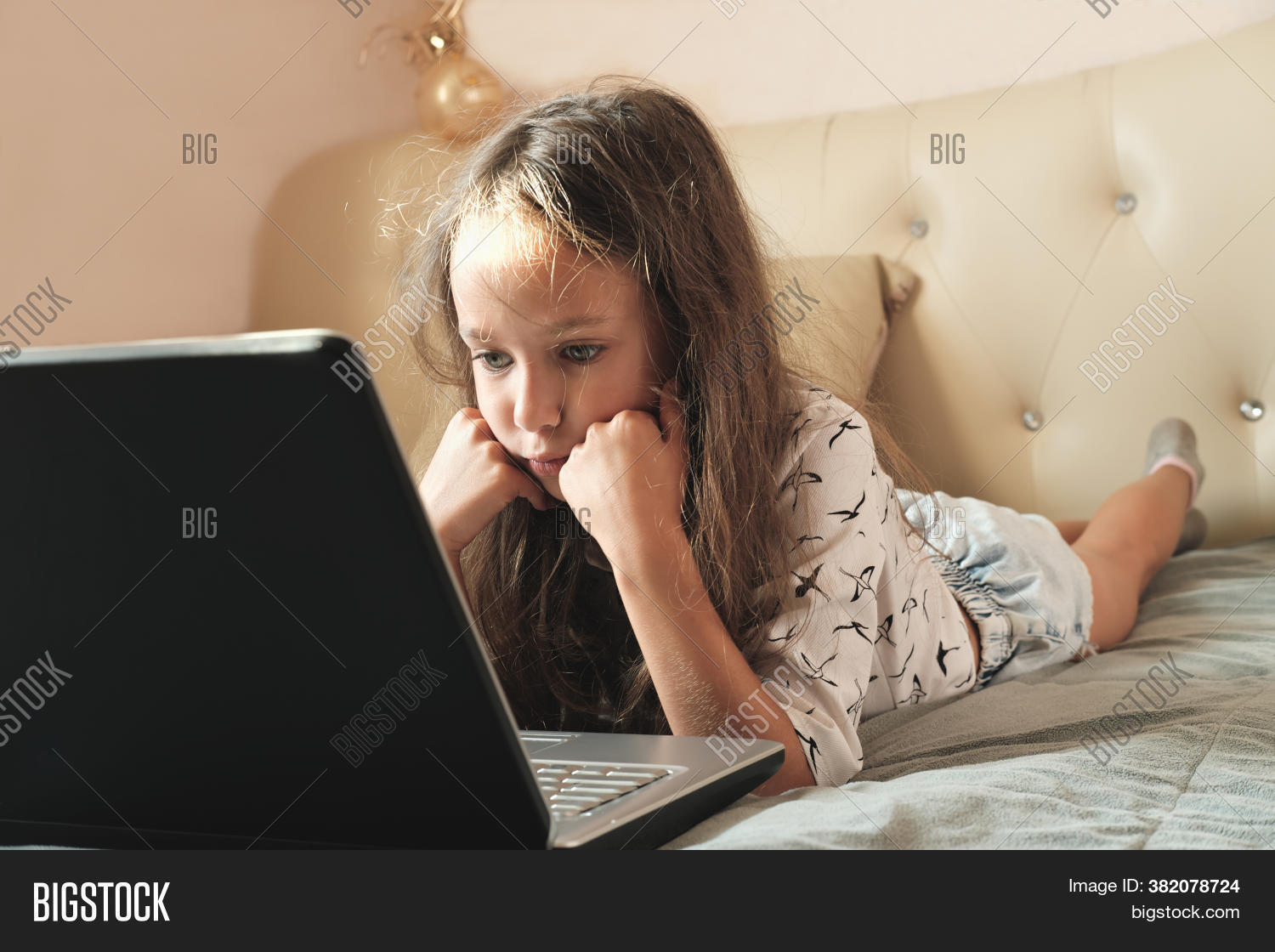 Girl Looking Laptop Image & Photo (Free Trial) | Bigstock