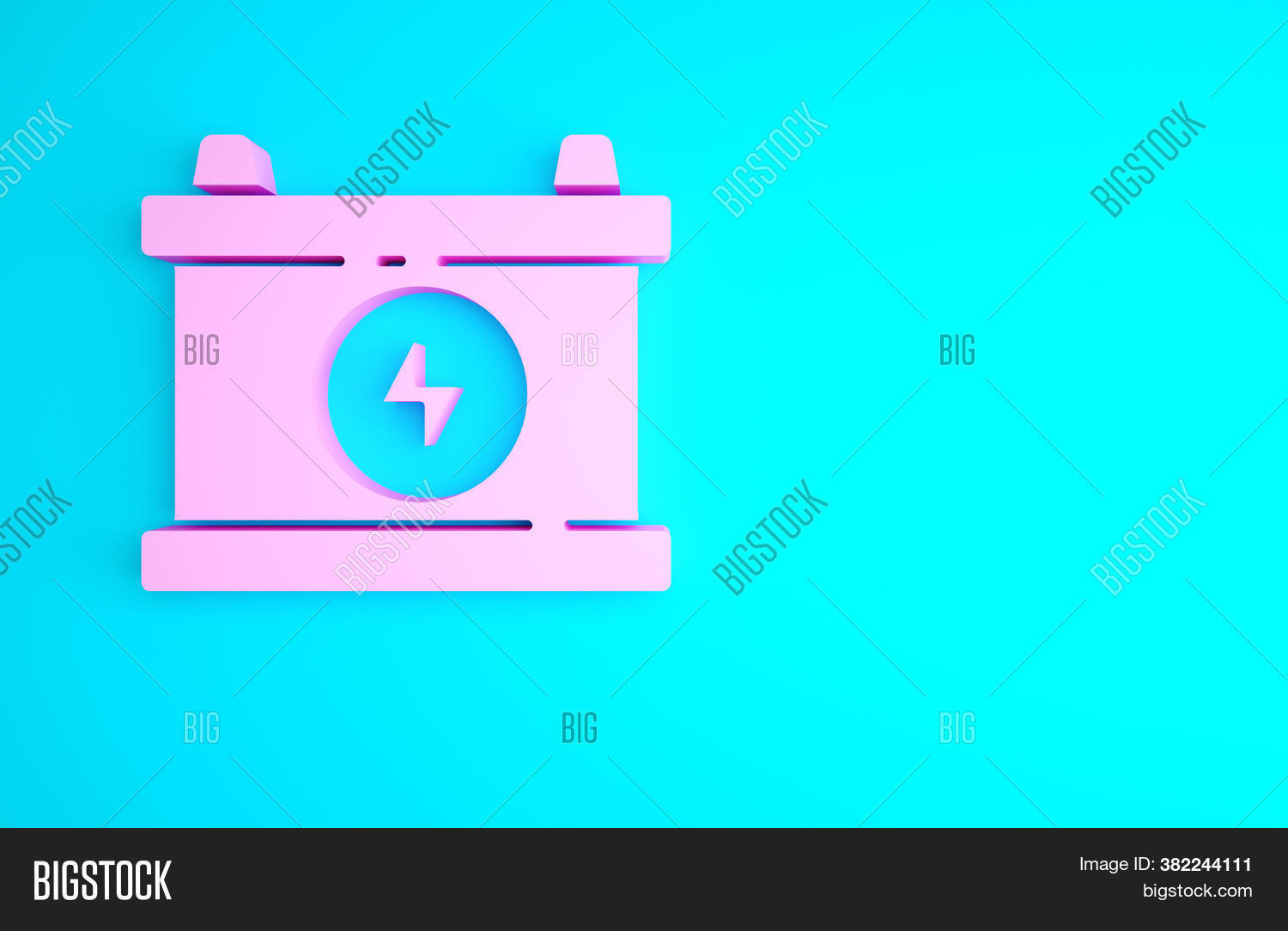Pink Car Battery Icon Image & Photo (Free Trial) | Bigstock
