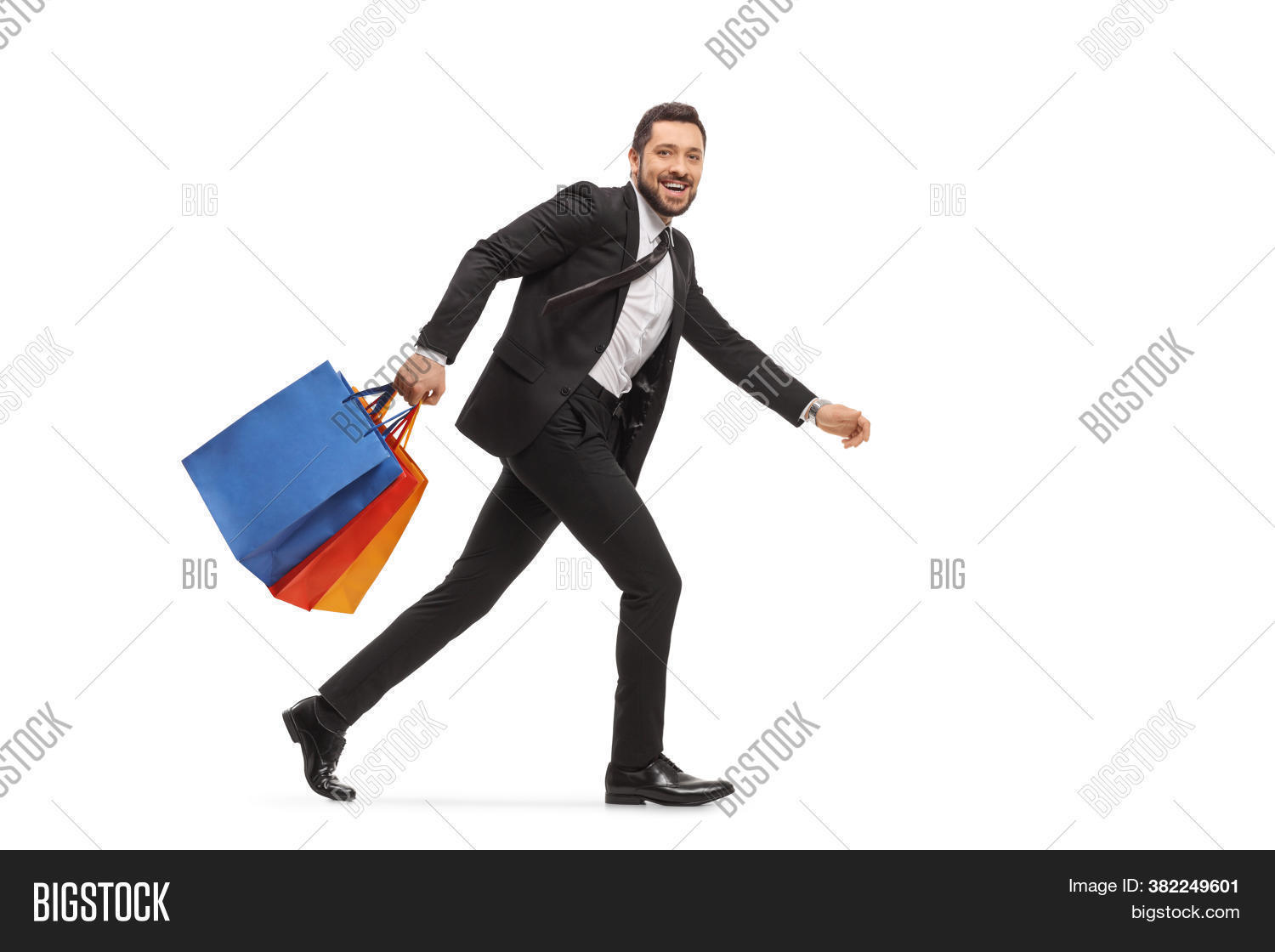 Man Suit Running Image & Photo (Free Trial) | Bigstock
