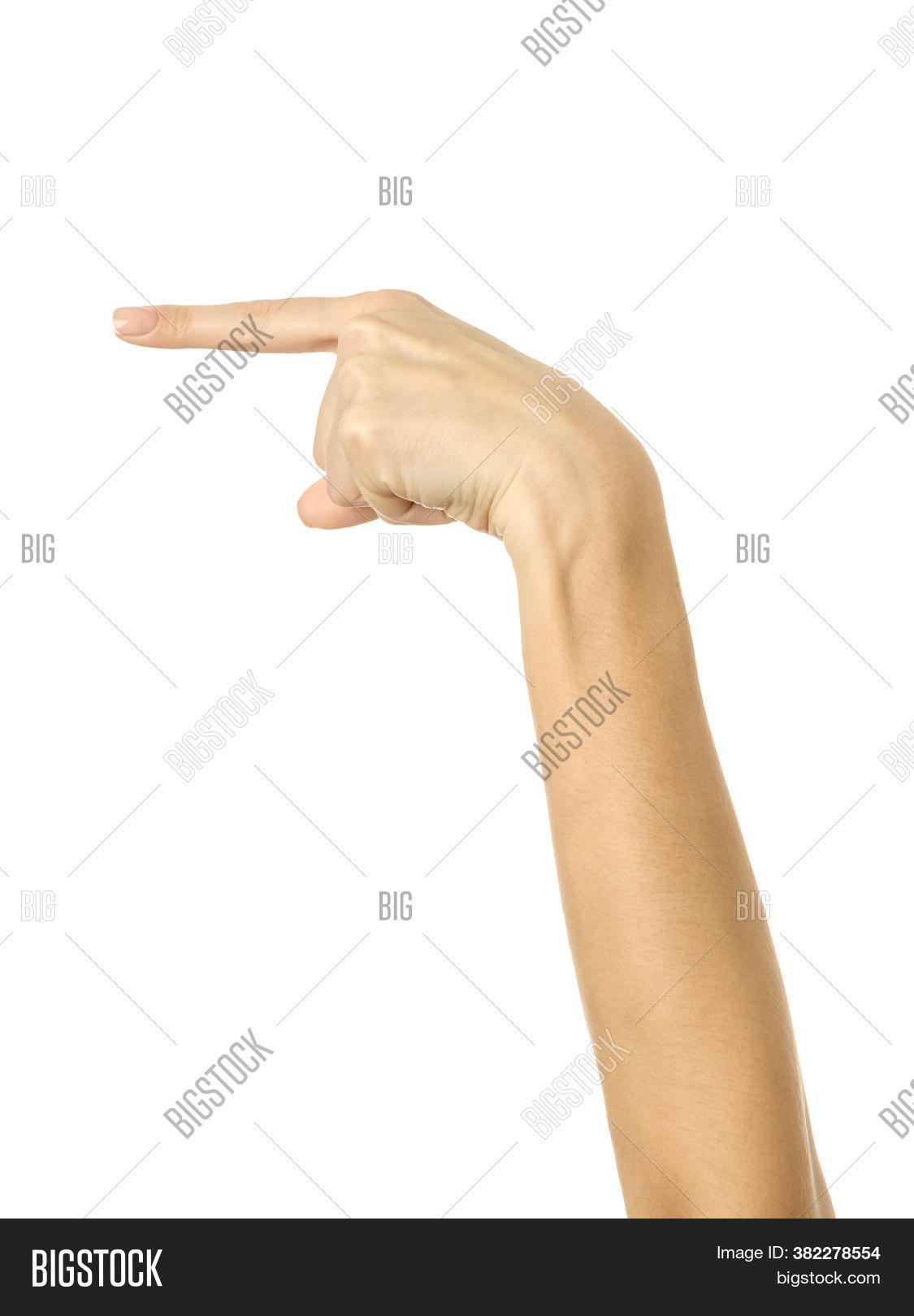 Pointing Left. Woman Image & Photo (Free Trial) | Bigstock