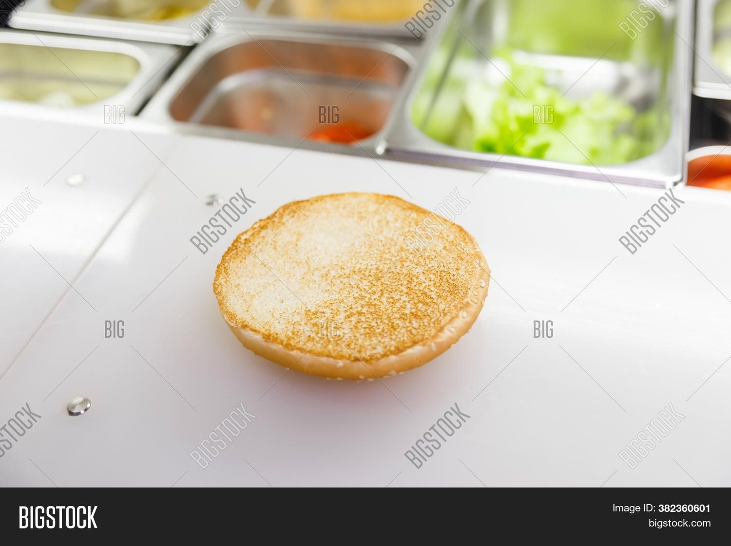 Half Hamburger Bun On Image & Photo (Free Trial) | Bigstock