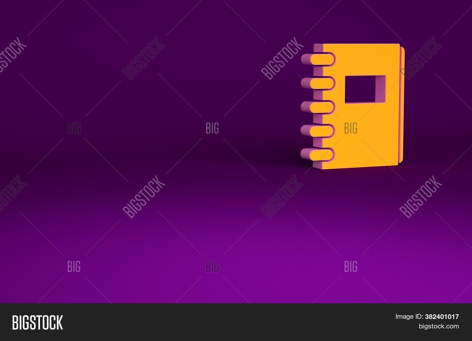 Orange Notebook Icon Image & Photo (Free Trial) | Bigstock