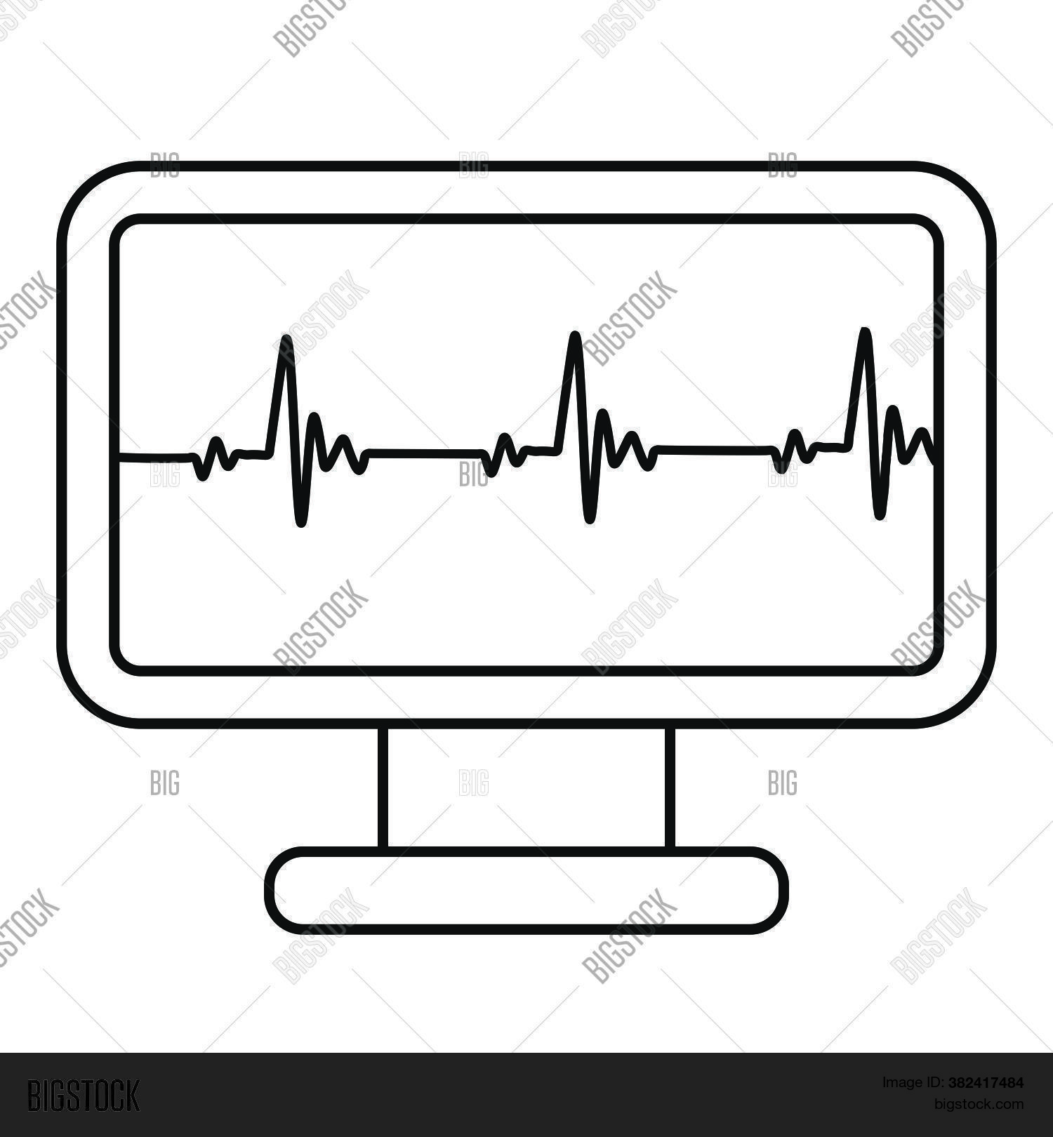 Cardiogram. Heart Vector & Photo (Free Trial) | Bigstock