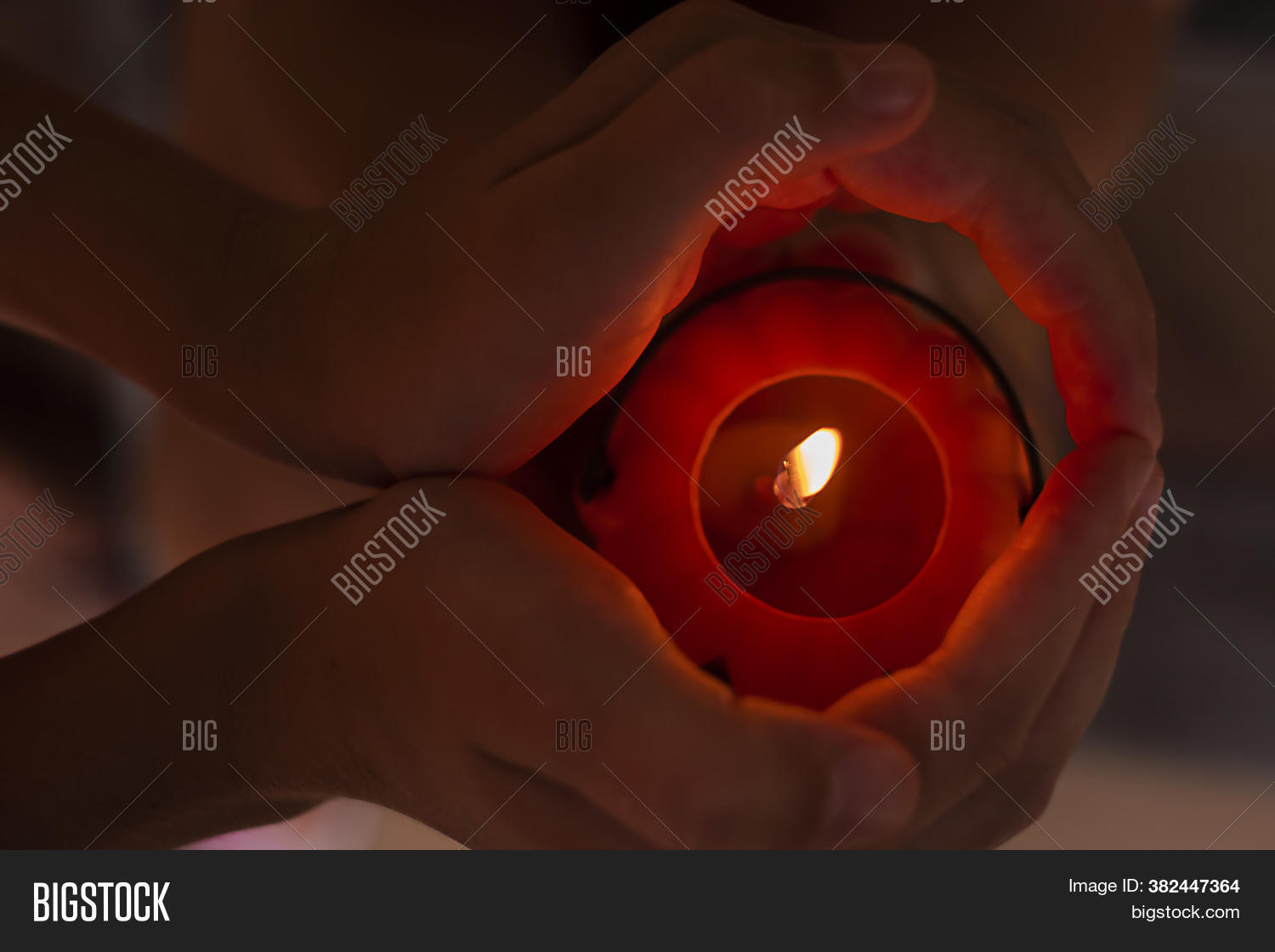 Fire Candle Protected Image & Photo (Free Trial) | Bigstock