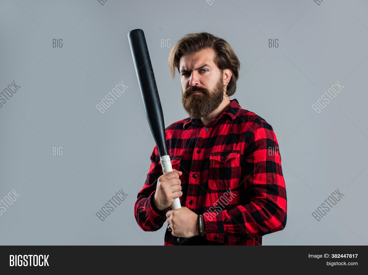 Man Baseball Bat. Image & Photo (Free Trial) | Bigstock
