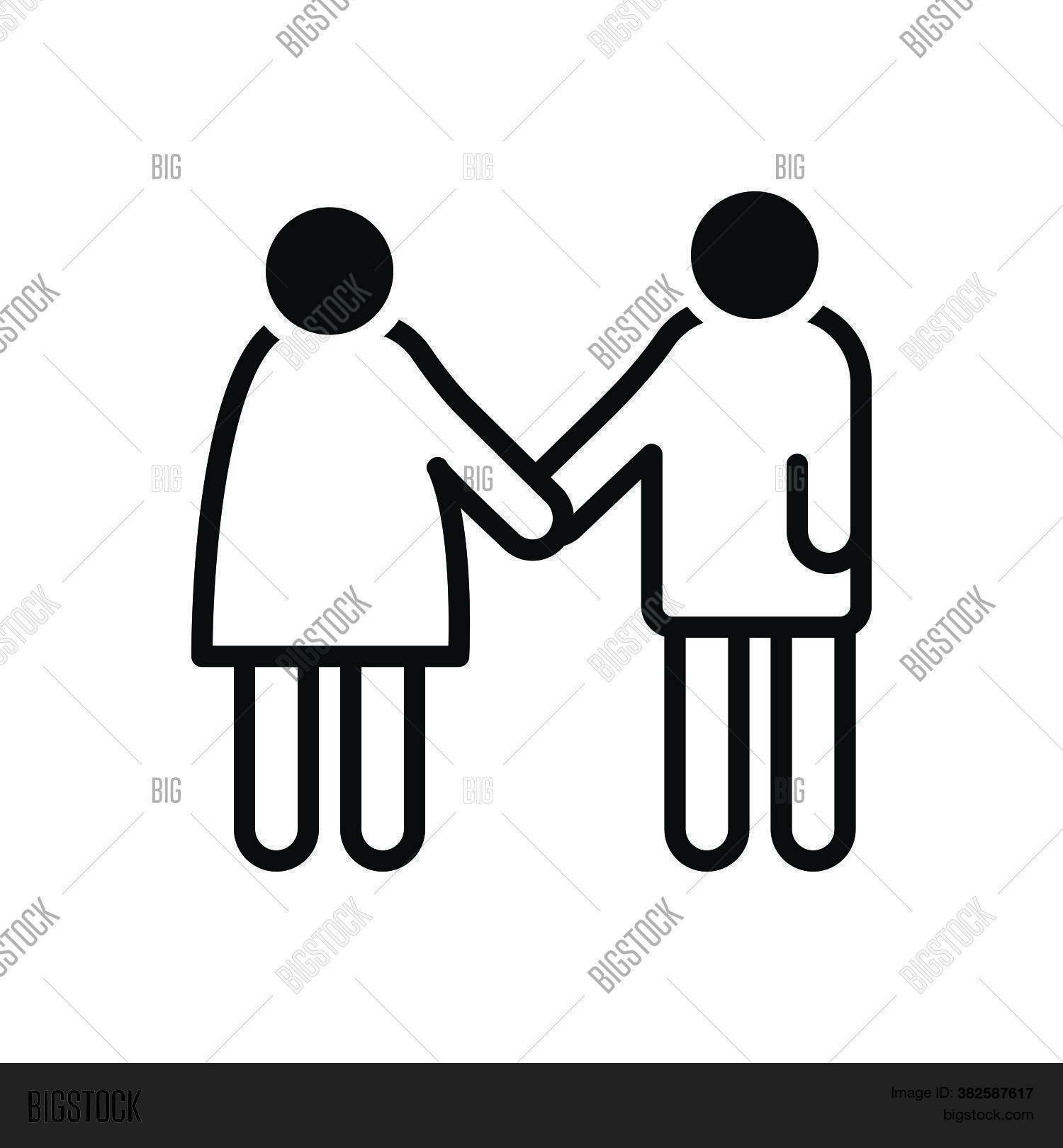 Black Solid Icon Pair Vector & Photo (Free Trial) | Bigstock