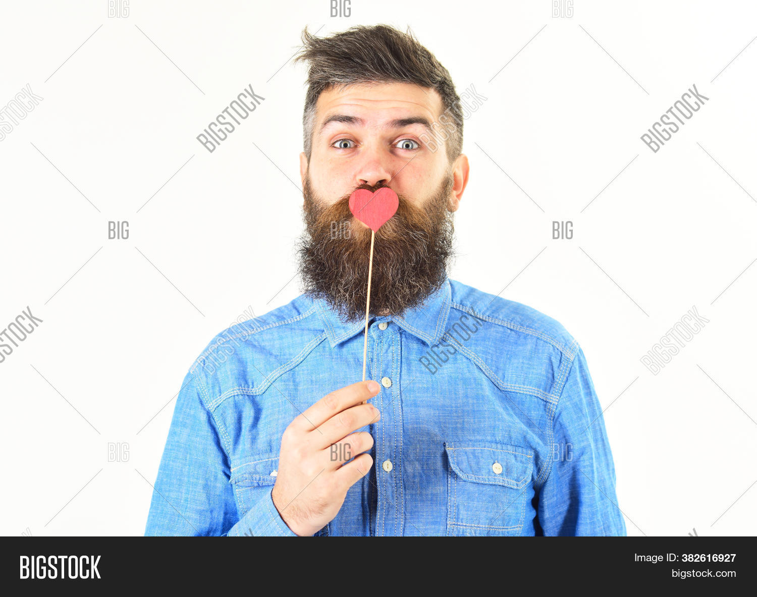 Bearded Man Happy Face Image & Photo (Free Trial) | Bigstock