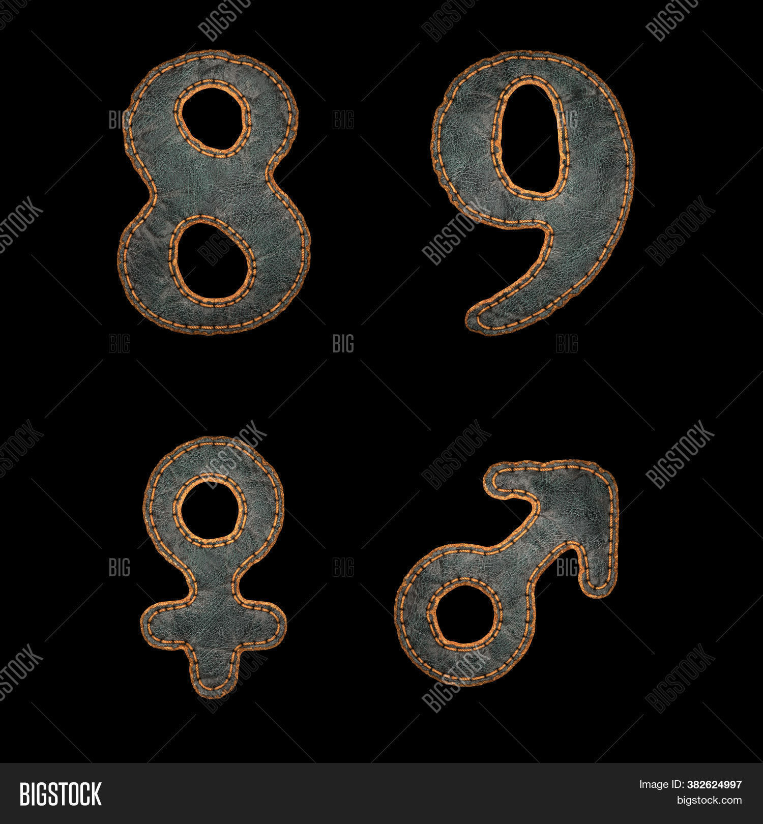 Set Numbers 8, 9 Image & Photo (Free Trial) | Bigstock