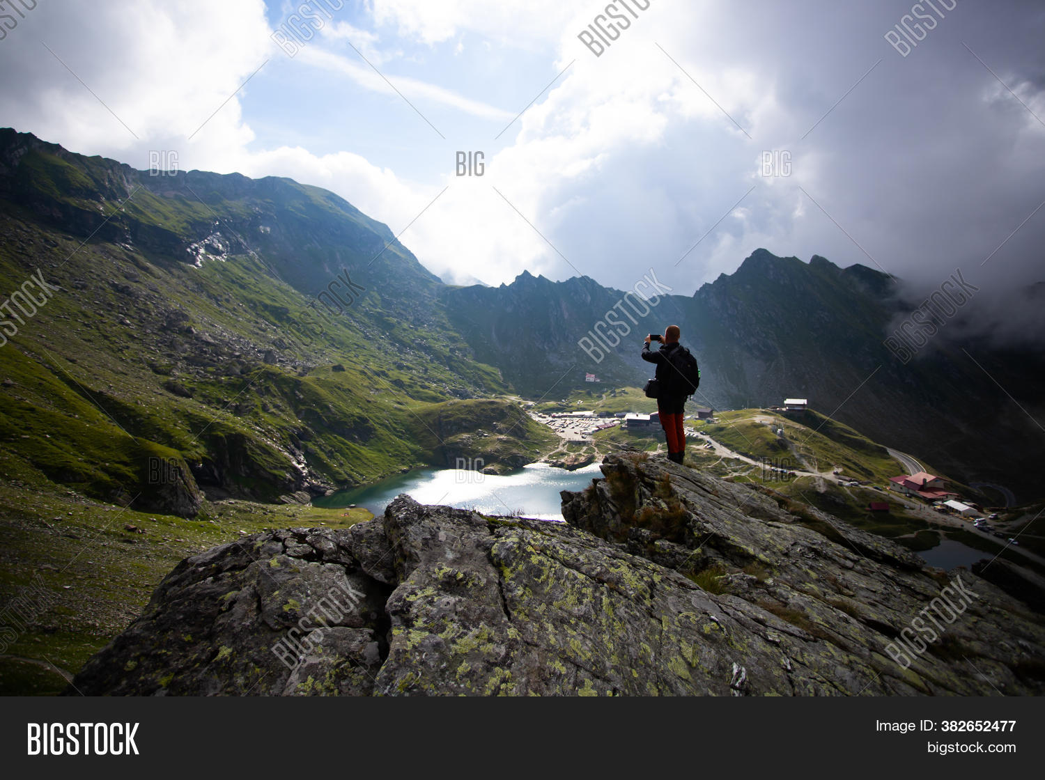 Man Staying On Rock Image & Photo (Free Trial) | Bigstock