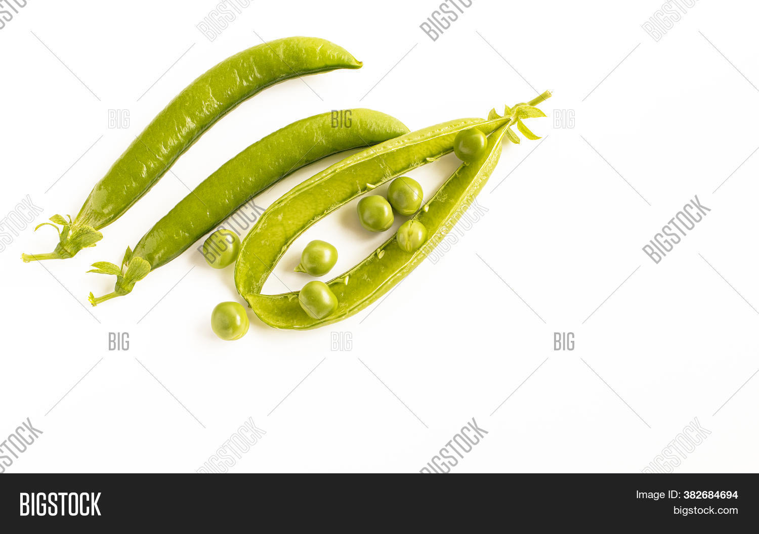 Fresh Green Peas On Image & Photo (Free Trial) | Bigstock