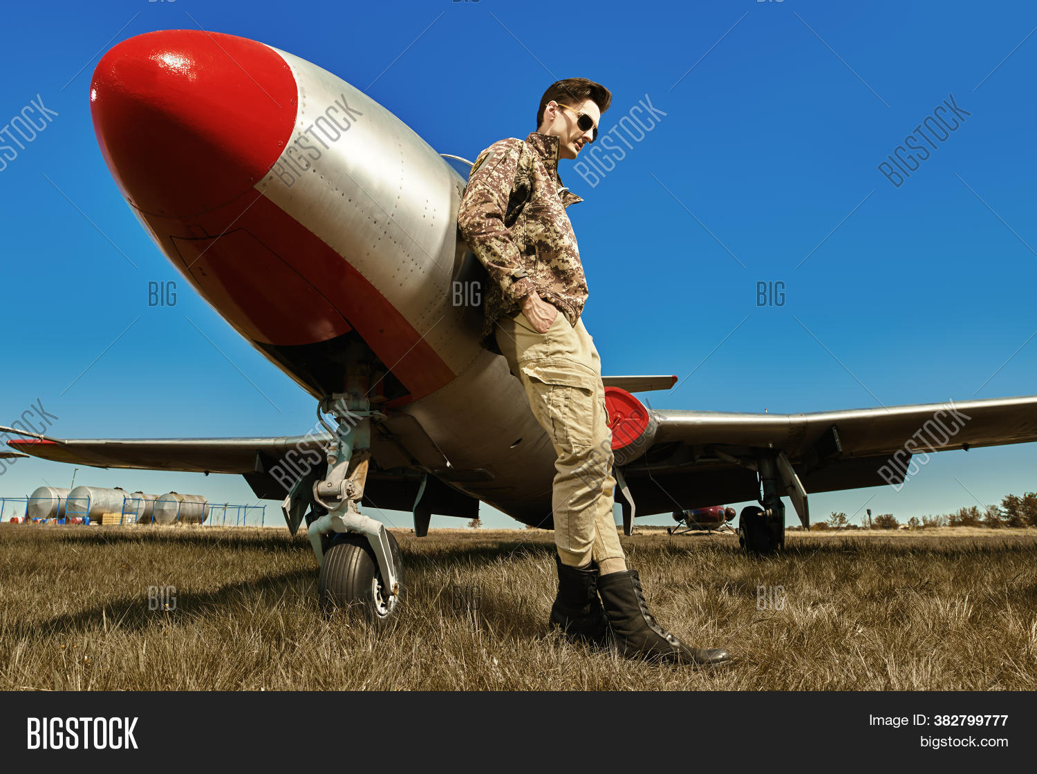 Handsome Man Pilot Image & Photo (Free Trial) | Bigstock