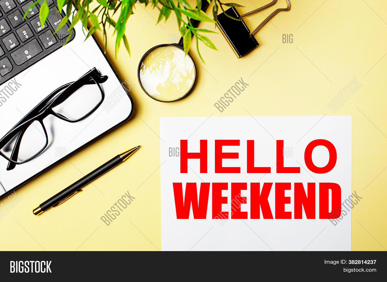 Hello Weekend Written Image & Photo (Free Trial) | Bigstock