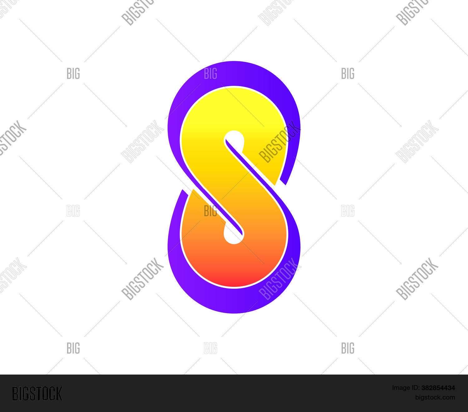 Infinity S Letter Vector & Photo (Free Trial) | Bigstock