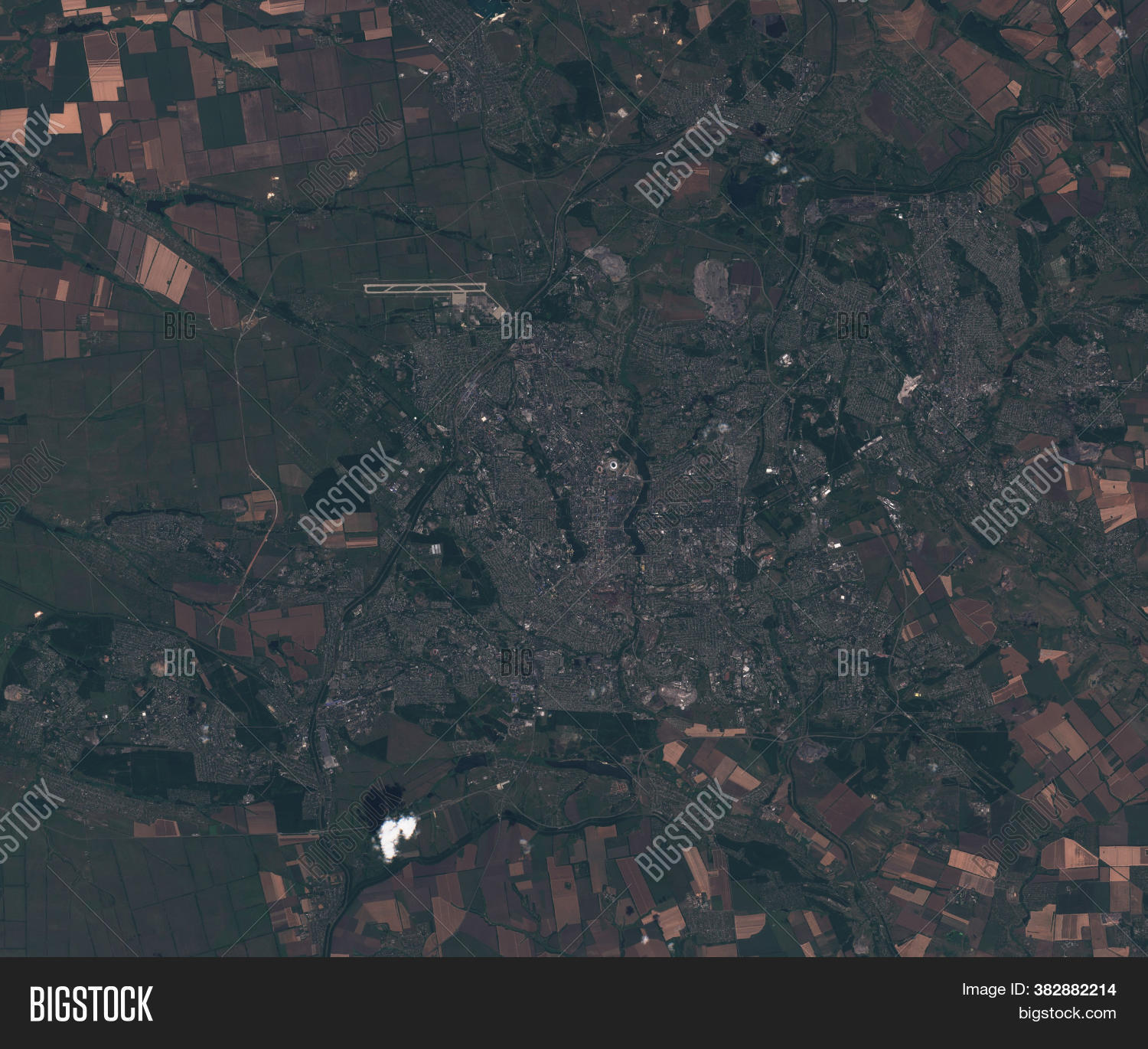 Satellite Map Donetsk Image & Photo (Free Trial) | Bigstock