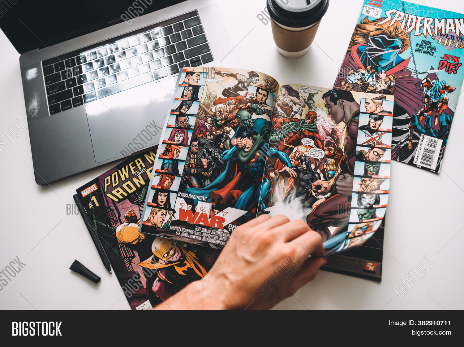 Man Reading Comic Image & Photo (Free Trial) | Bigstock
