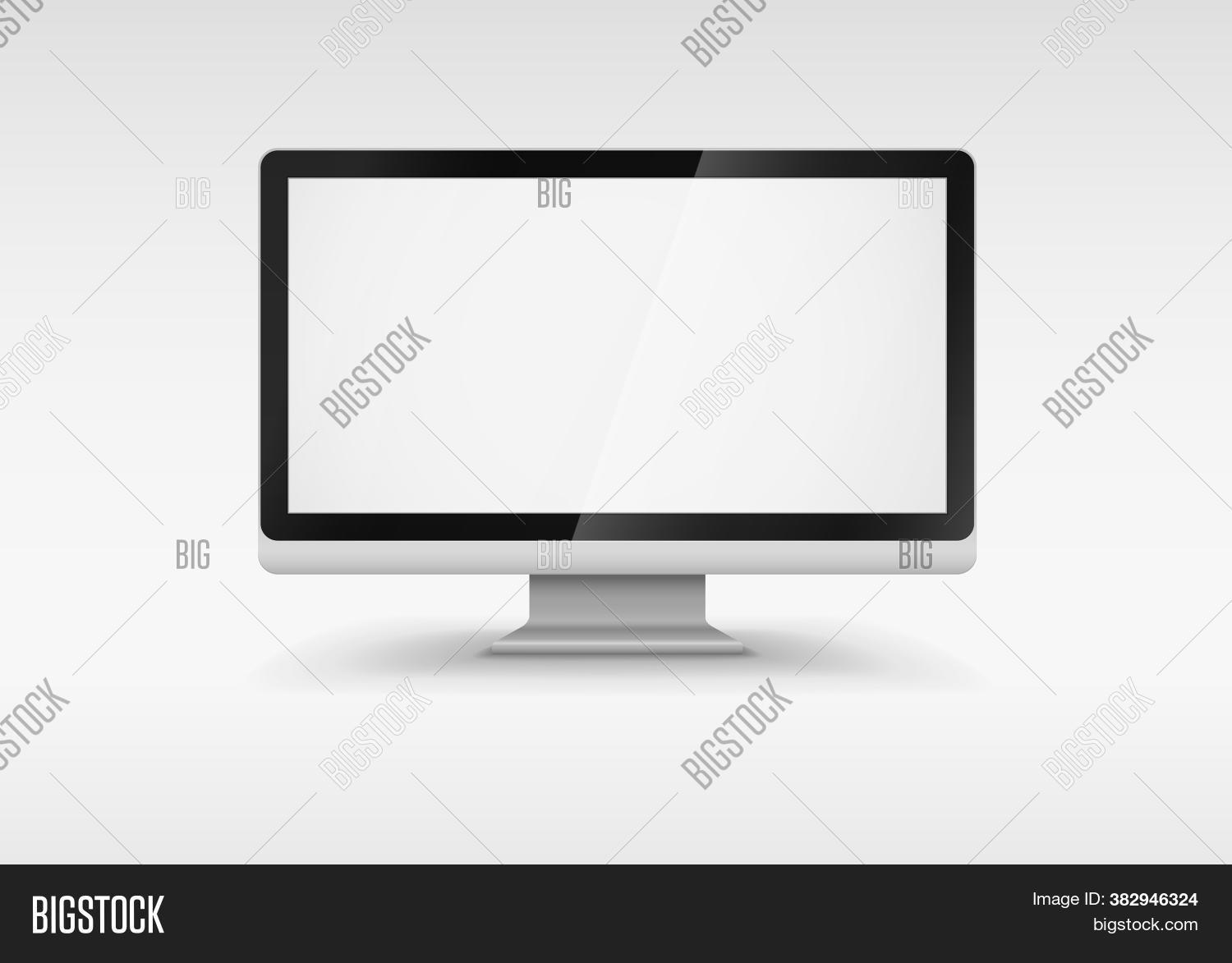 Computer Monitor Empty Image & Photo (Free Trial) | Bigstock