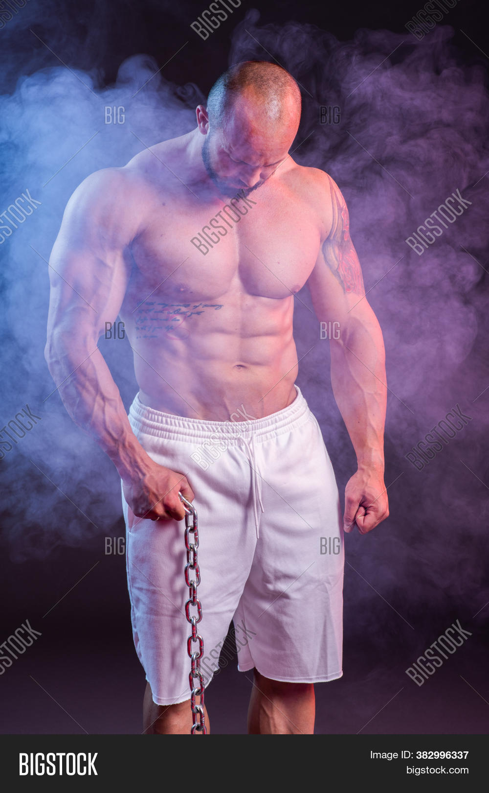Powerful Muscular Man Image & Photo (Free Trial) | Bigstock