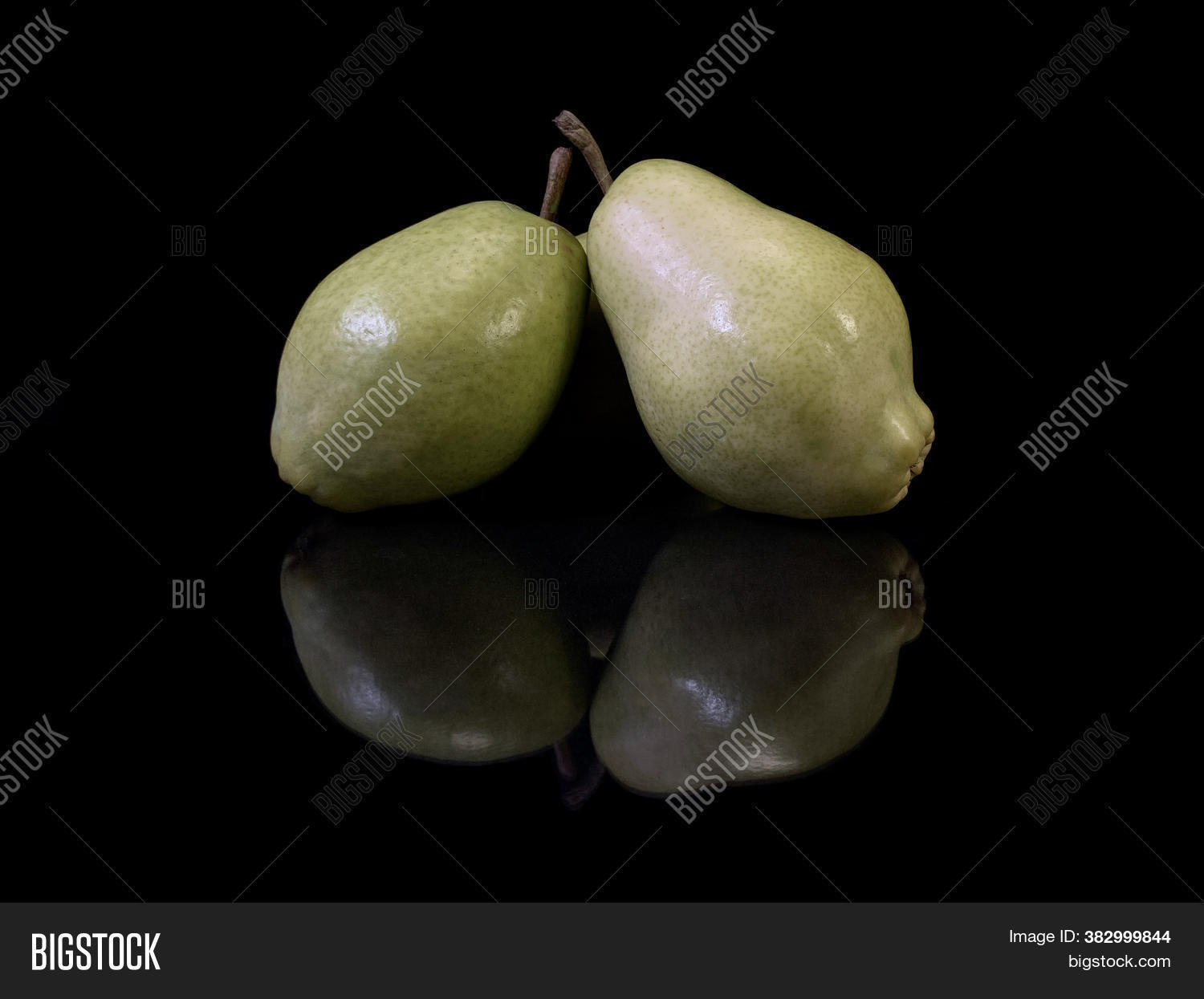 Green Ripe Pear On Image & Photo (Free Trial) | Bigstock