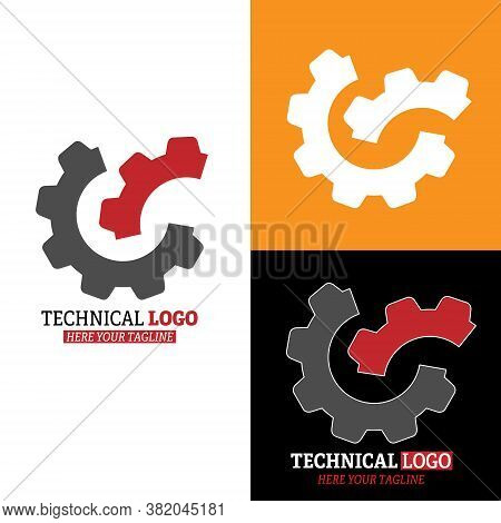 Technical Logo. Color Vector & Photo (Free Trial) | Bigstock