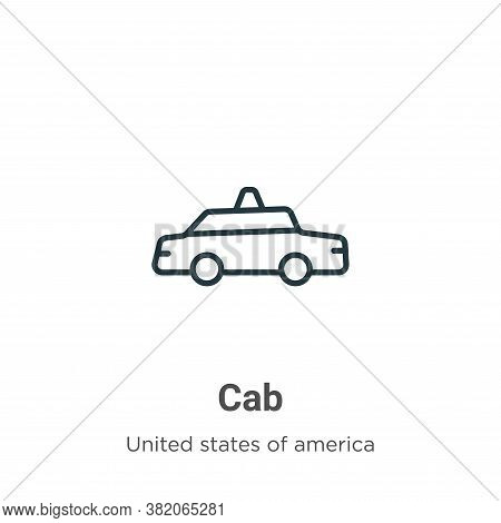 Cab Icon Isolated On Vector & Photo (Free Trial) | Bigstock