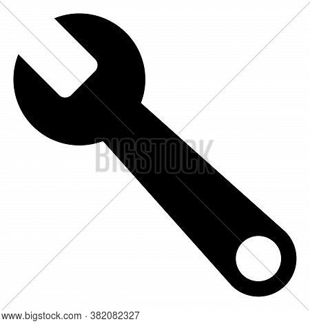 Spanner Icon On White Vector & Photo (Free Trial) | Bigstock