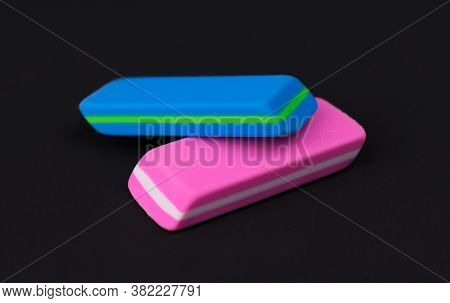 Eraser Pink Blue On Image & Photo (Free Trial) | Bigstock