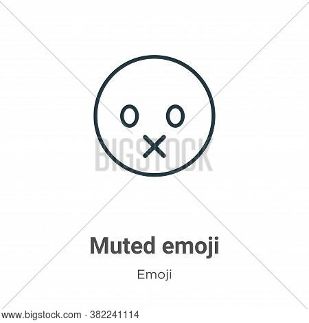 Muted Emoji Icon Vector & Photo (Free Trial) | Bigstock