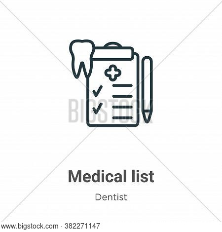 Medical List Icon Vector & Photo (Free Trial) | Bigstock