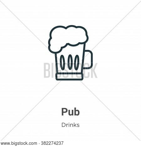 Pub Icon Isolated On Vector & Photo (Free Trial) | Bigstock