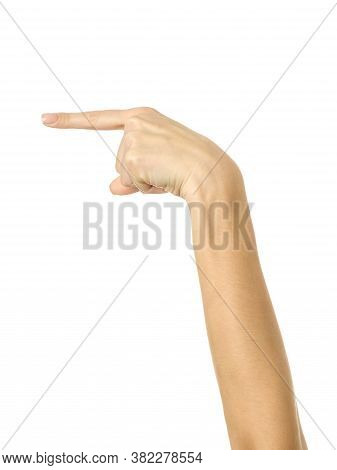 Pointing Left. Woman Image & Photo (Free Trial) | Bigstock