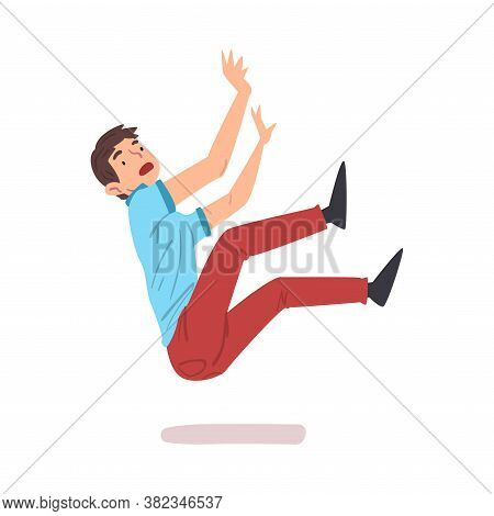 Scared Guy Falling