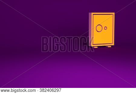 Orange Safe Icon Image & Photo (Free Trial) | Bigstock