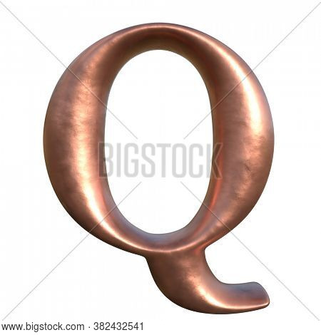 Brushed Copper Letter Image & Photo (Free Trial) | Bigstock