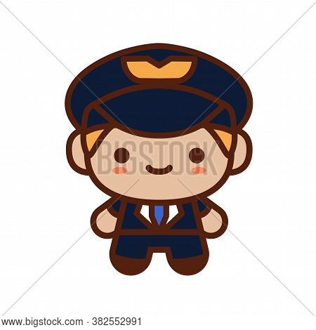 Isolated Airman Cute Vector & Photo (Free Trial) | Bigstock