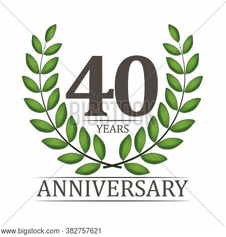 40 Years Anniversary Vector & Photo (Free Trial) | Bigstock
