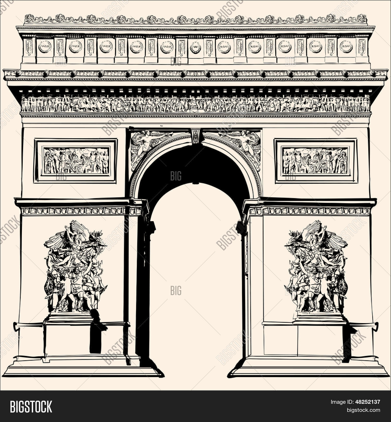 France - Paris - Arc Vector & Photo (Free Trial) | Bigstock