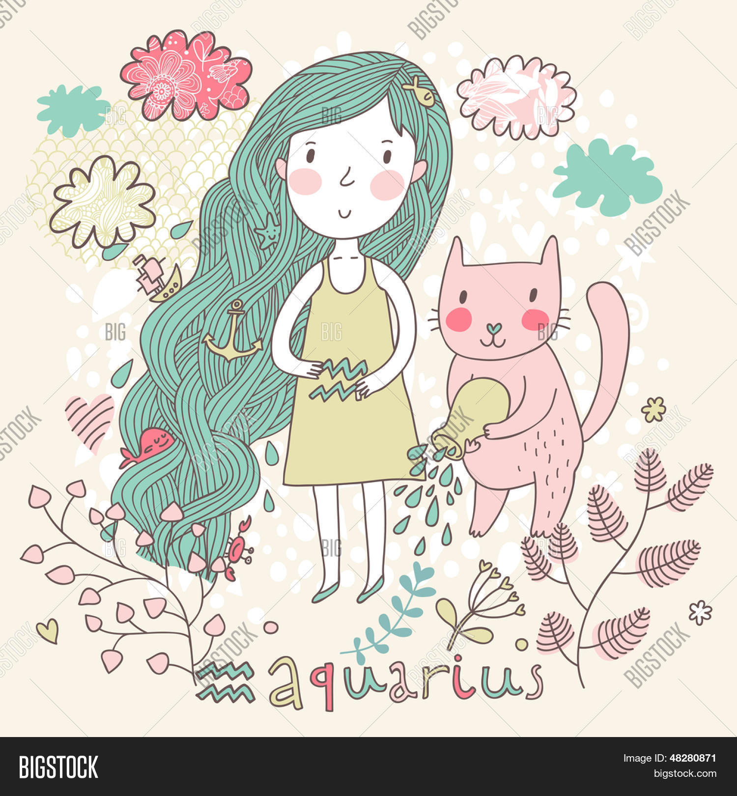 Cute Zodiac Sign - Vector & Photo (Free Trial) | Bigstock