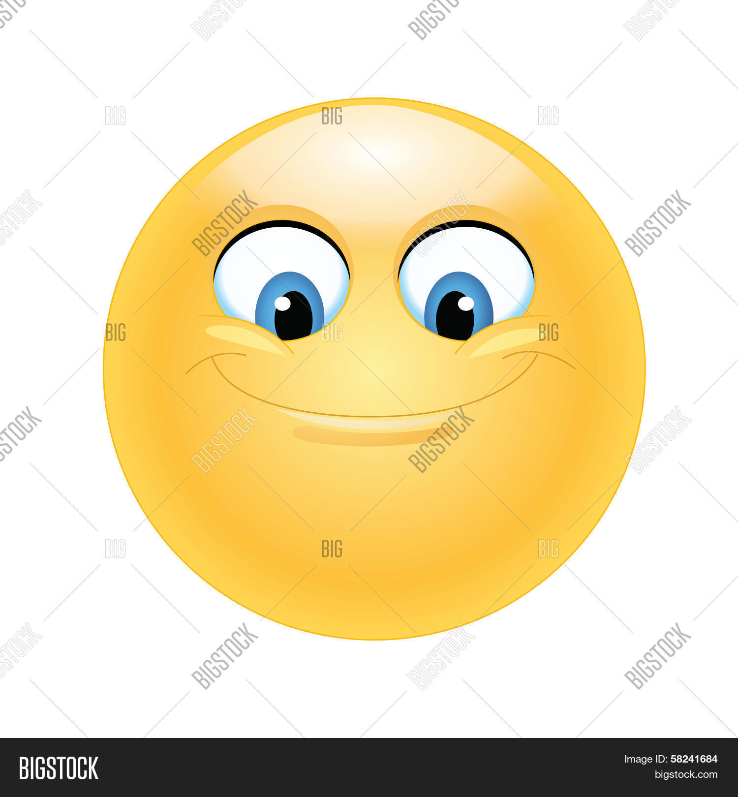 Emoticon Grinning Vector & Photo (Free Trial) | Bigstock