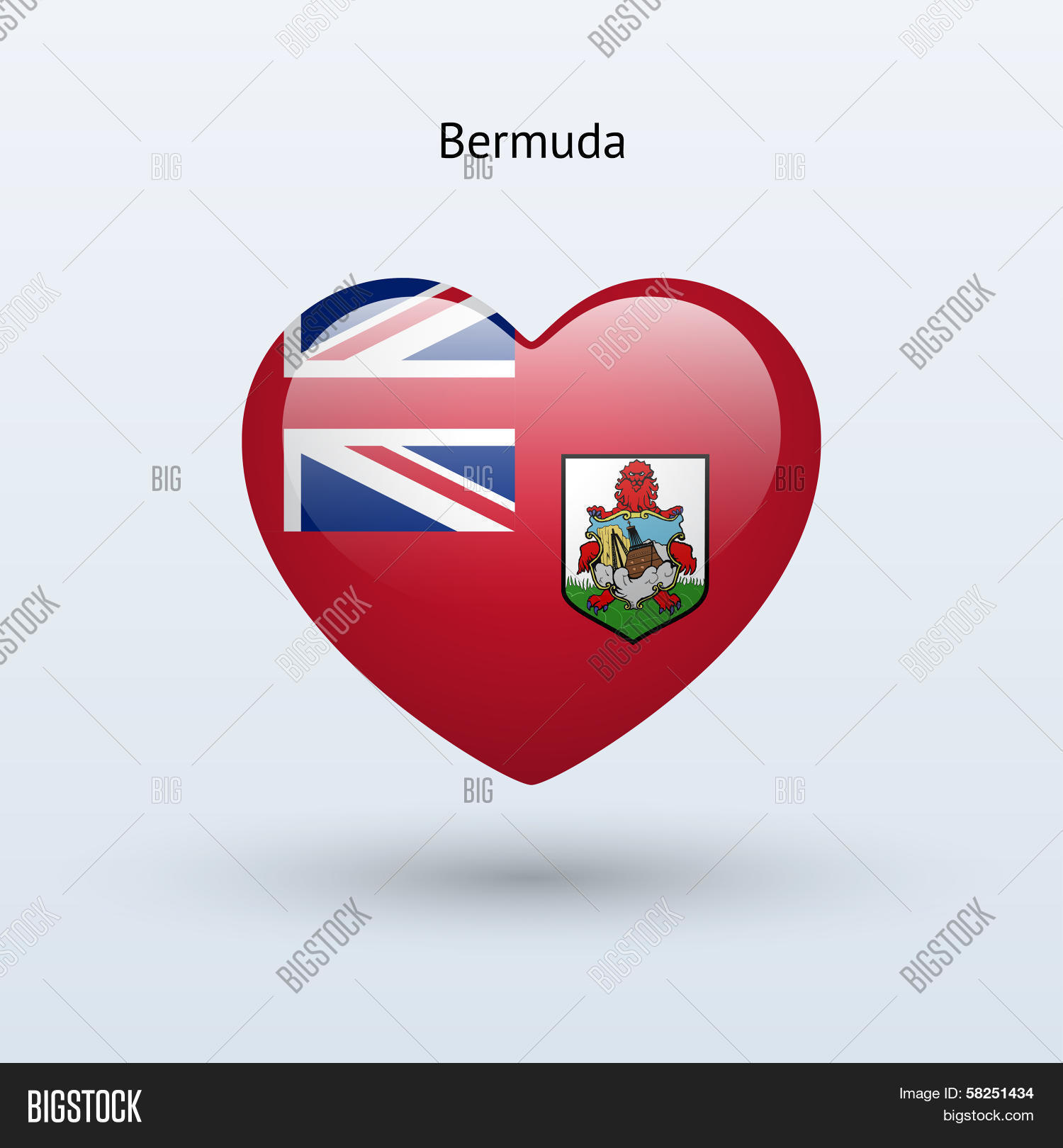Love Bermuda Symbol. Vector & Photo (Free Trial) | Bigstock