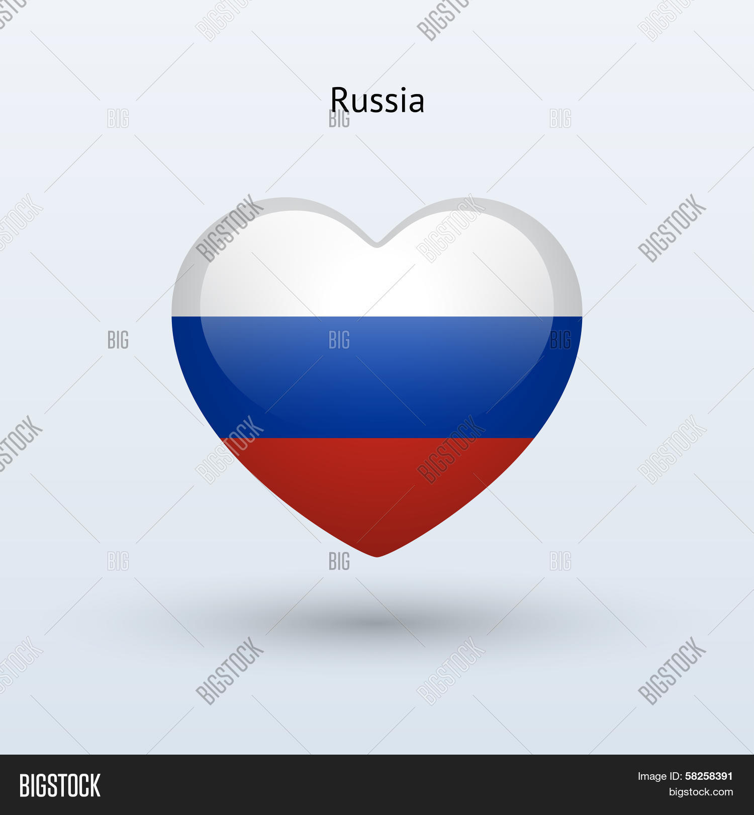 Love Russia Symbol. Vector & Photo (Free Trial) | Bigstock