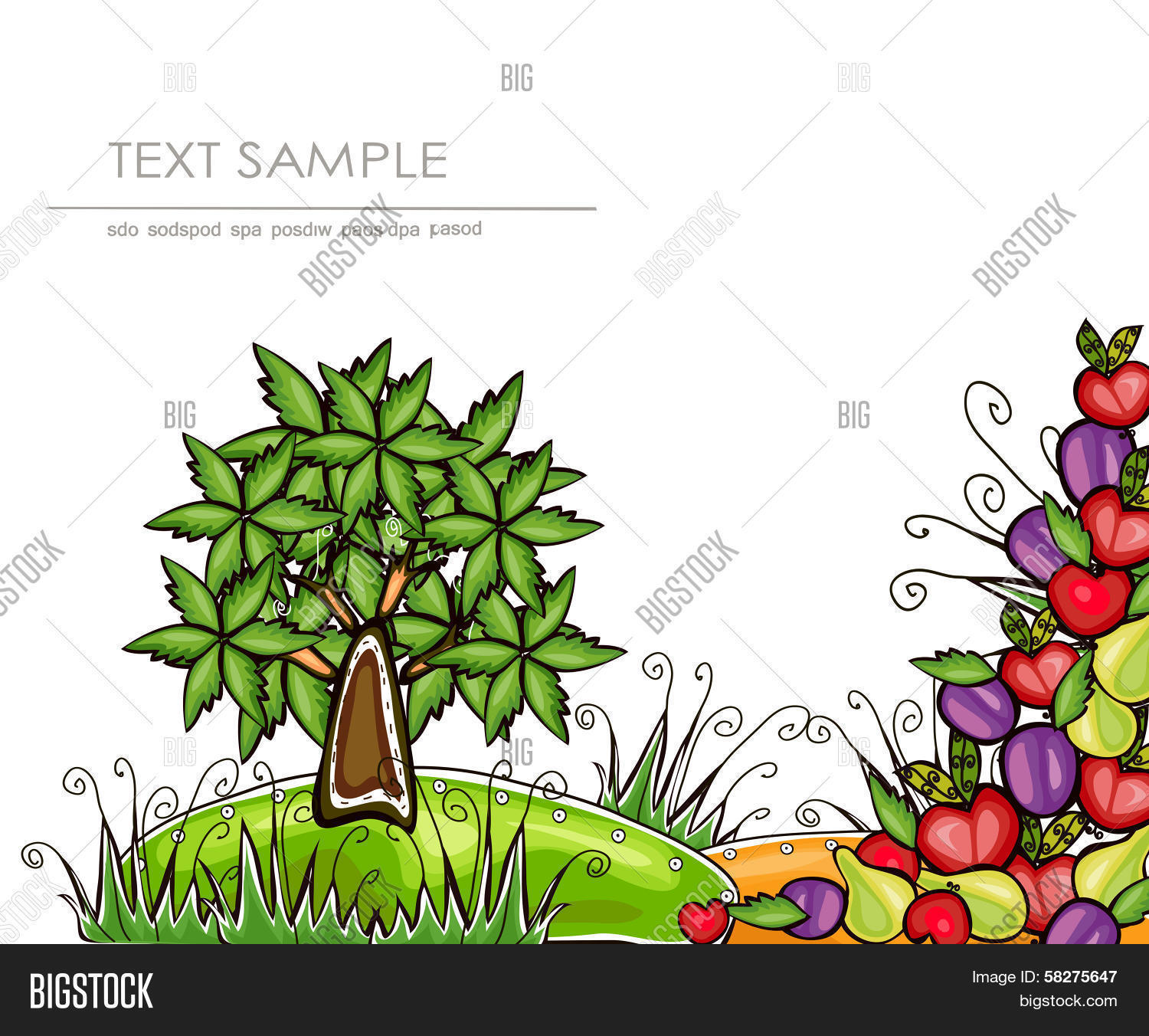 Harvest Time Vector & Photo (Free Trial) | Bigstock