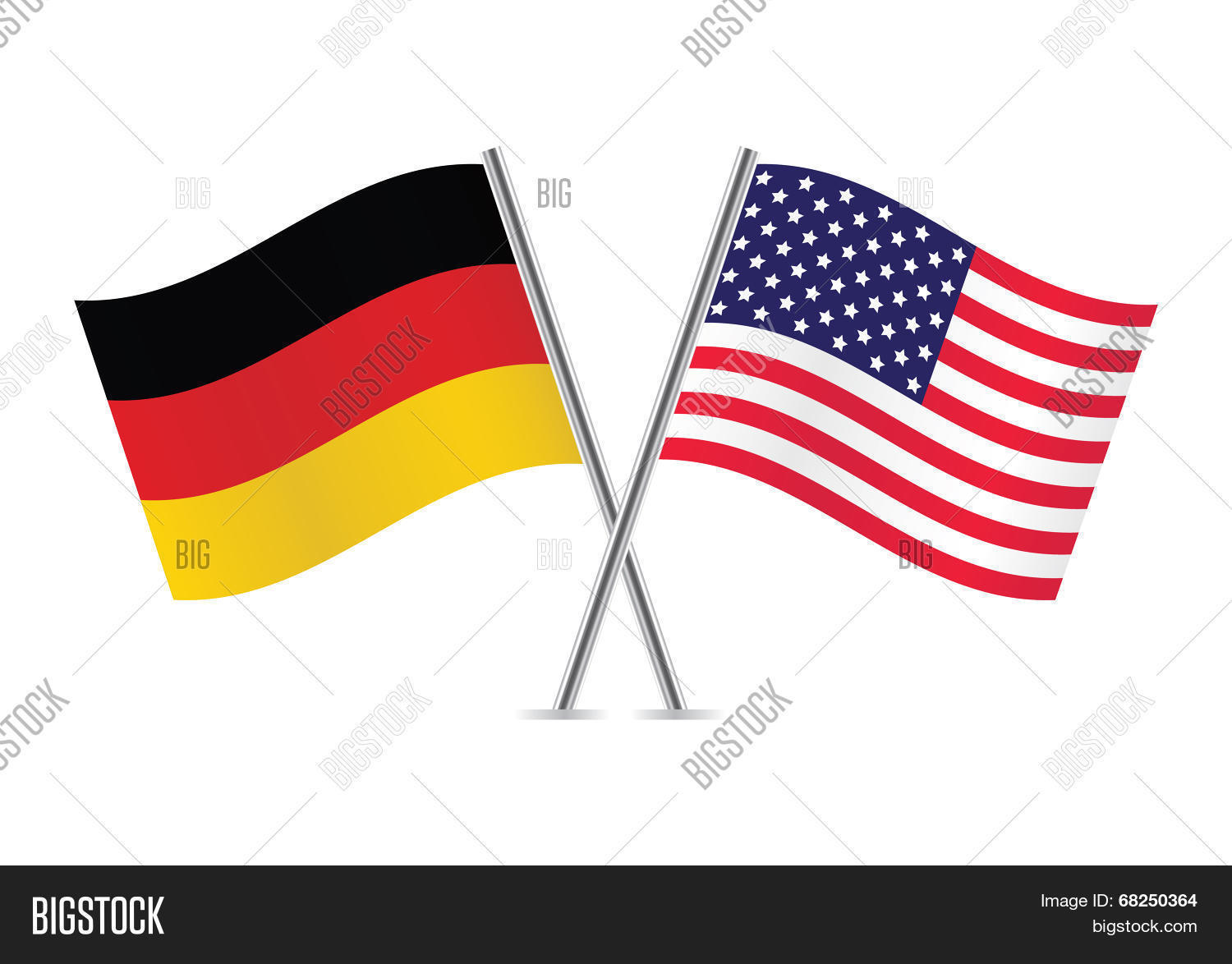 American German Flags Vector & Photo (Free Trial) | Bigstock