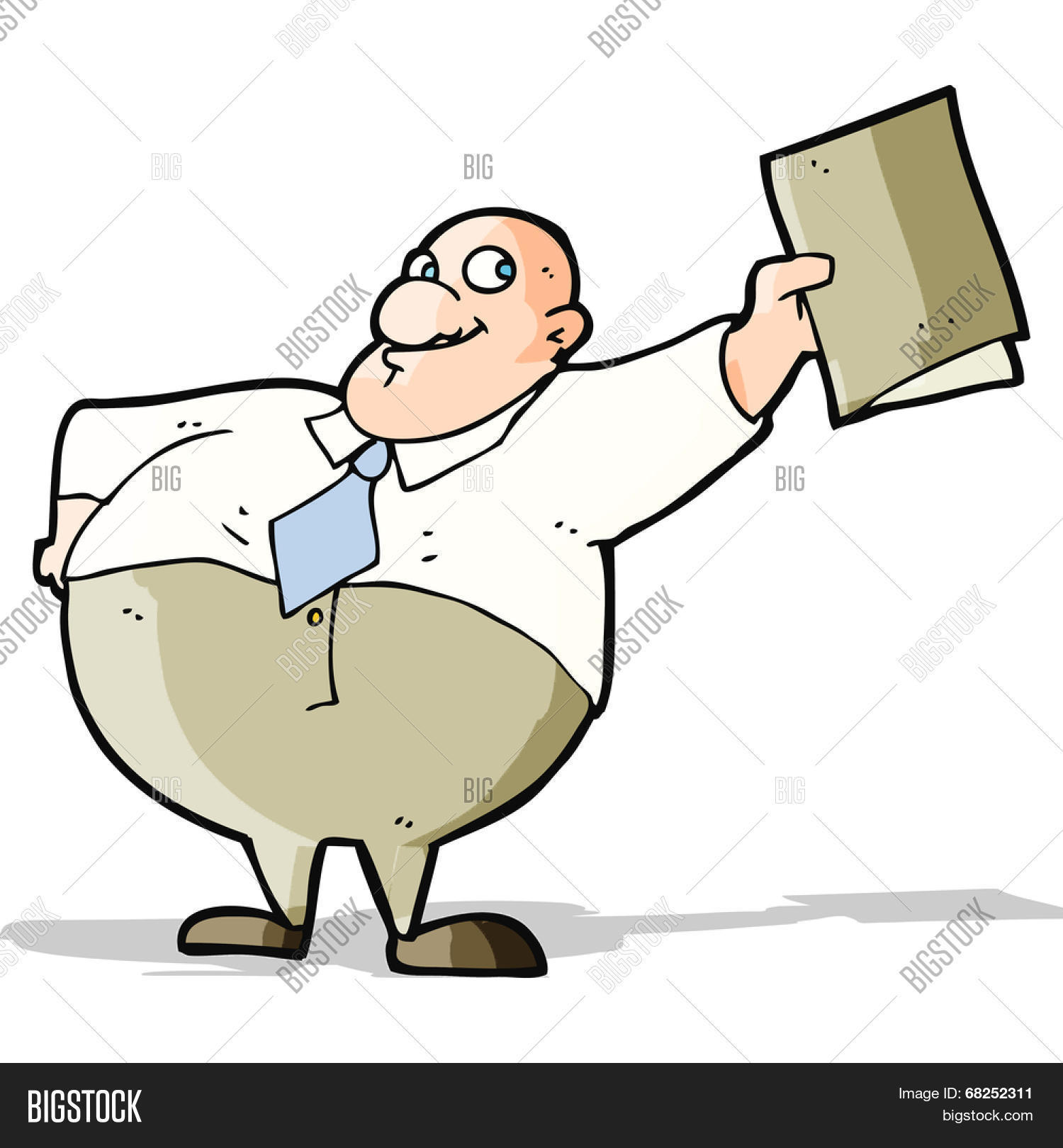 Cartoon Happy Boss Vector & Photo (Free Trial) | Bigstock