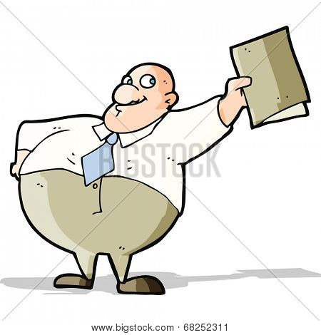 Cartoon Happy Boss Vector & Photo (Free Trial) | Bigstock